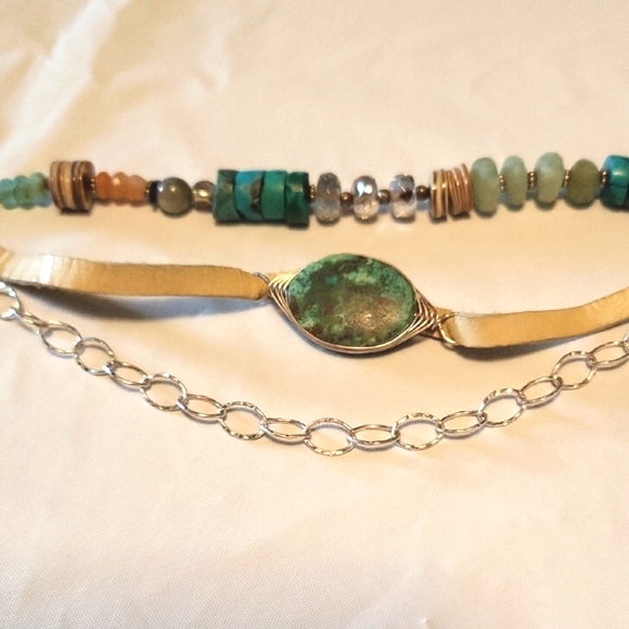 anne vaughan | Jewelry | Bohemian 925 Anne Vaughan 3 Strands Braclet ...